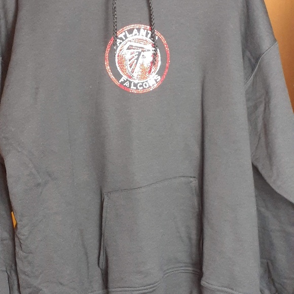 Hanes | Jackets & Coats | Custom Rhinestone Atlanta Falcons Hoodie ...